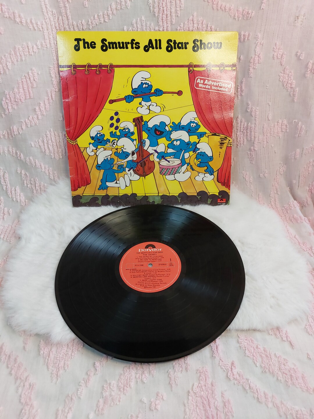 Vintage 1981 the Smurfs All Star Show Vinyl Record TV Music - Etsy
