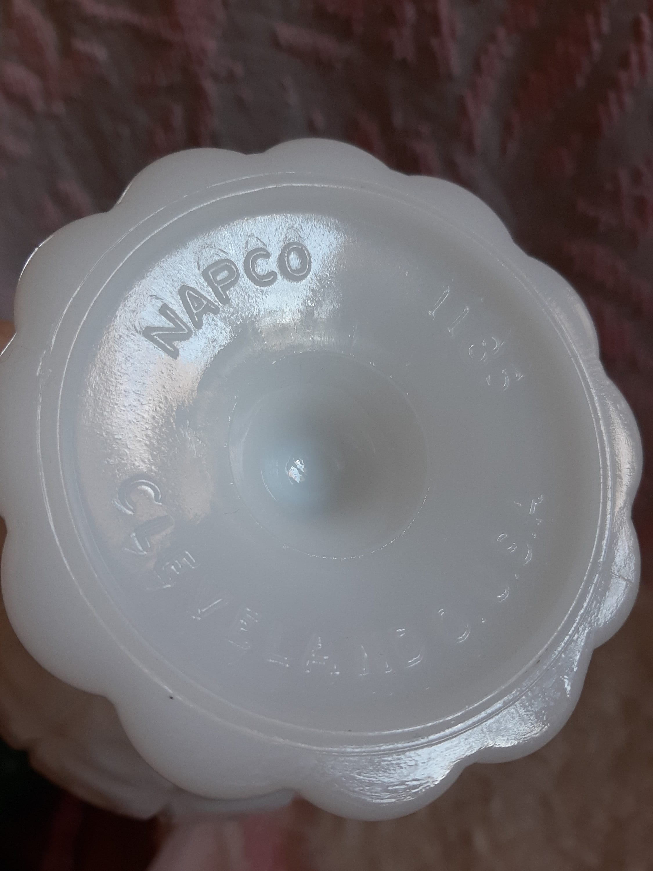 Vintage Napco Cleveland U.S.A 1185 Milk Glass Pedestal Bowl 7.5" Tall ...