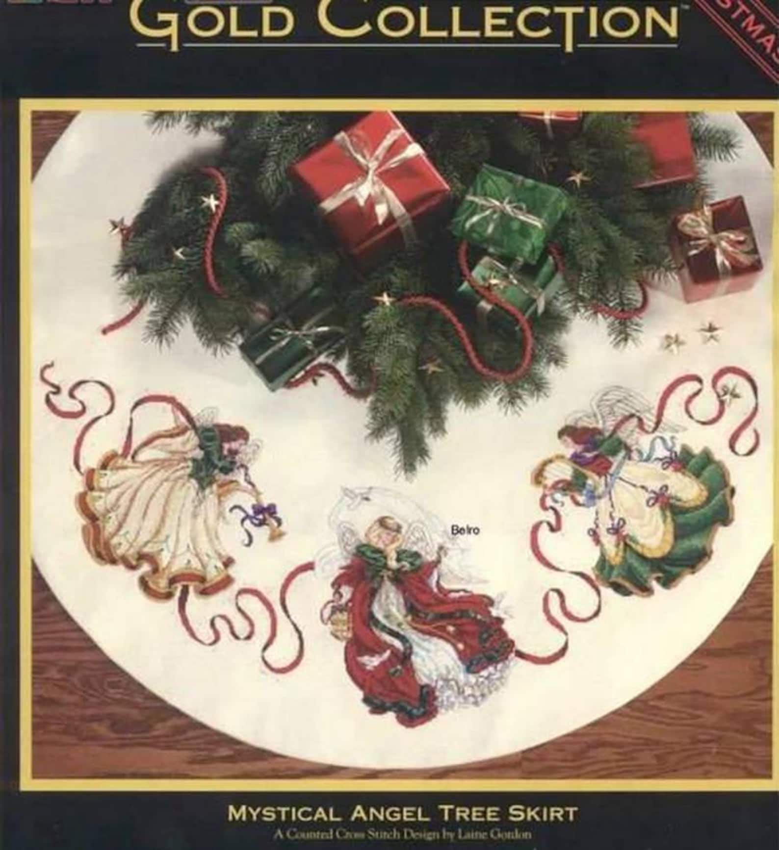 Dimensions Mystical Angel Tree Skirt Designed by Laine Gordon Cross ...