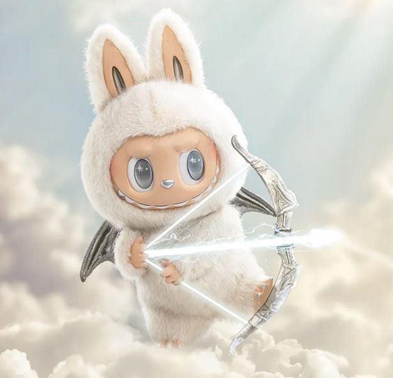 Labubu-zimomo Angel in Clouds Wall Hanging Picture-counted Cross-stitch ...