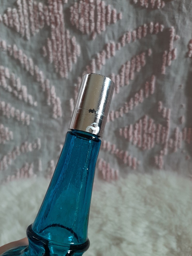 Vintage Avon Blue Boho Glass Cologne Bottle 10 Tall - Etsy
