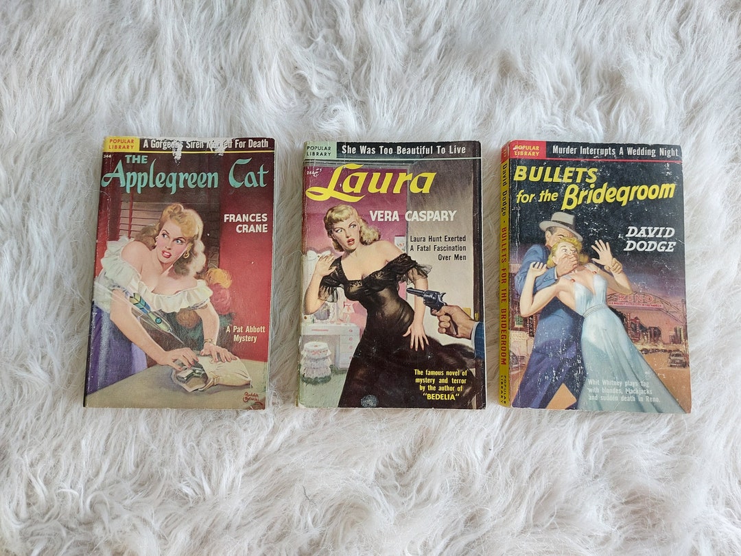Vintage 50s Popular Library Mystery Crime Thriller Book Lot of 3 - Etsy