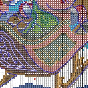 Dimensions Here Comes Santa Stocking Counted Cross-stitch Pattern PDF ...