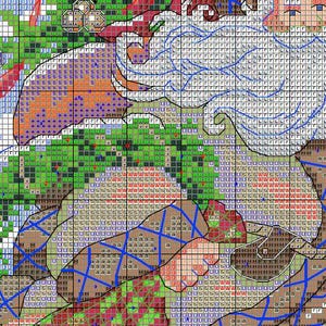 Dimensions Santa Journey Stocking Stocking Counted Cross-stitch Pattern ...
