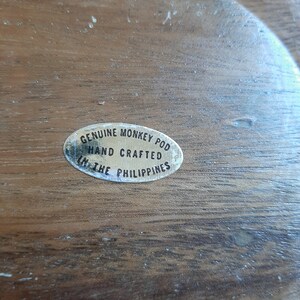 Vintage Genuine Monkey Pod Hand Crafted Fruits Set of 6 and Bowl Made ...