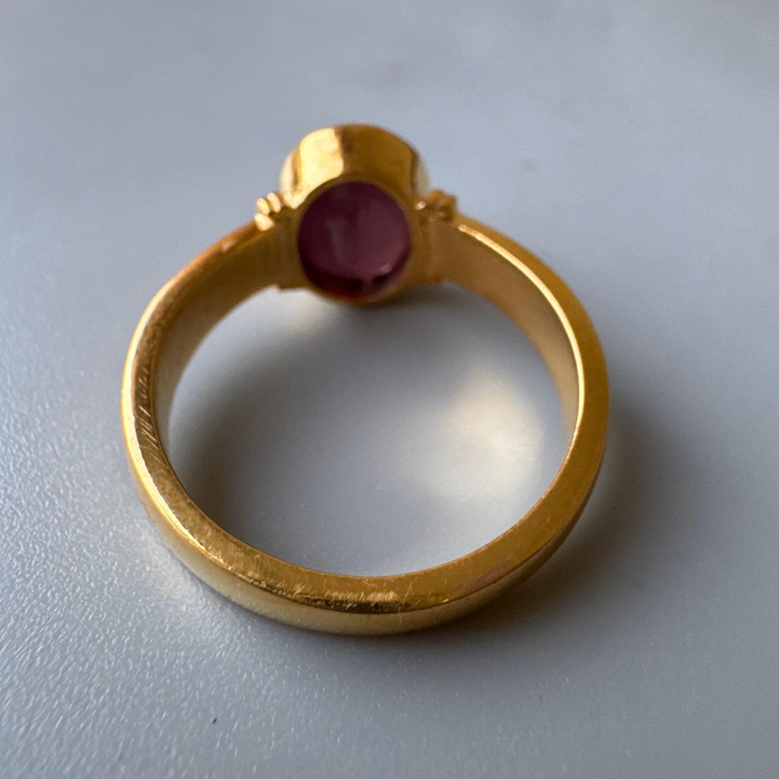 Ruby Ring- Natural Certified Oval Cut 3 to 9 Carat Ruby/ Manik Ring in ...