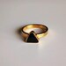 Black Onyx Ring, Natural Certified Triangle Shape 5-10 Carat Black Onyx ...