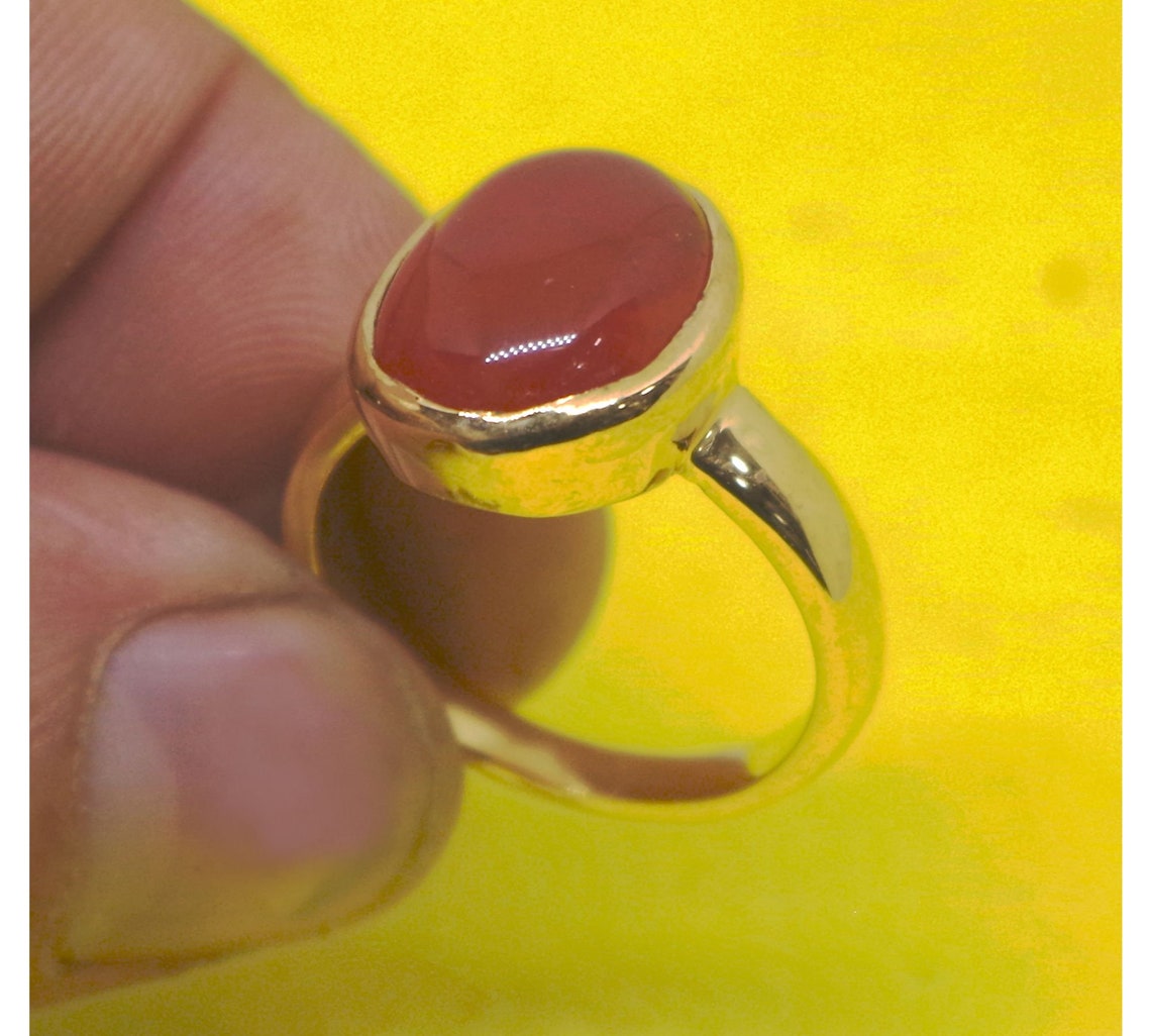 Natural Oval ITALIAN CORAL moonga 425 Ratti to 9.25 Ratti in | Etsy