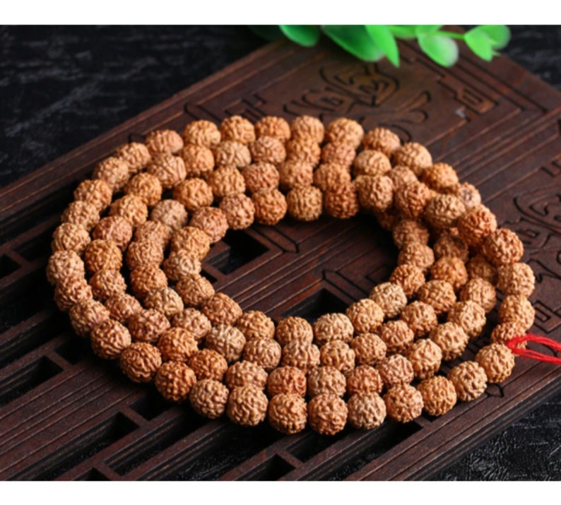 Real Nepal Rudraksha Mala Natural Rudraksha Mala 108 Beads - Etsy