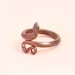Wrap Around Snake Ring, Adjustable Copper Snake Serpent Ring, Astrology ...