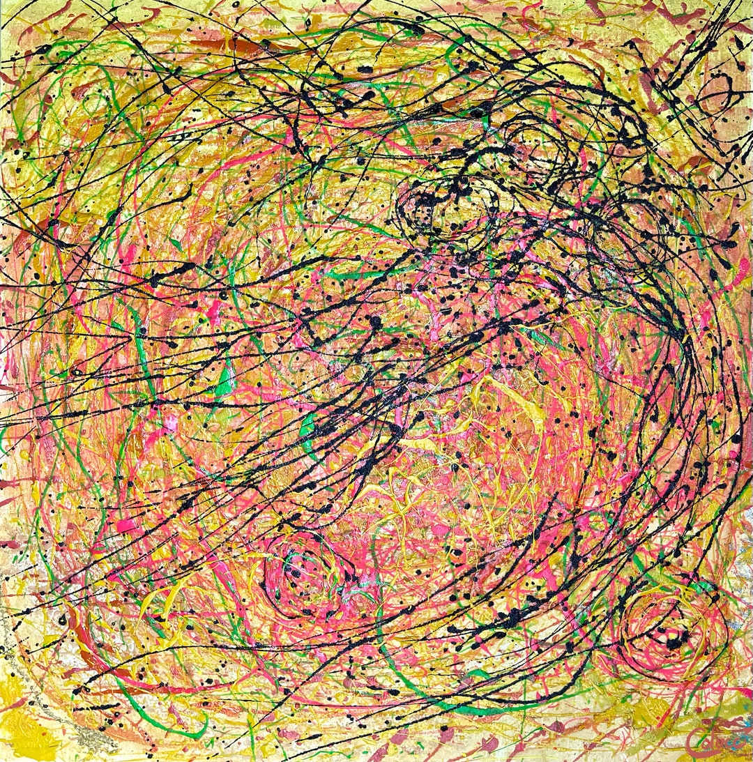 Colucci Abstract Art. Action Painting Action - Etsy