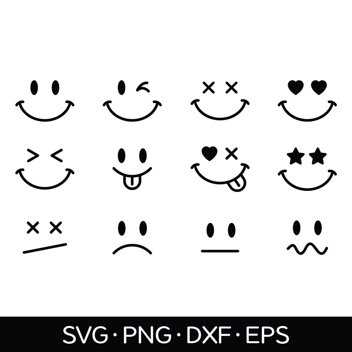 Happy Face Svg Feeling Svg Smiley Face Svg Files Emoji Svg Etsy ...