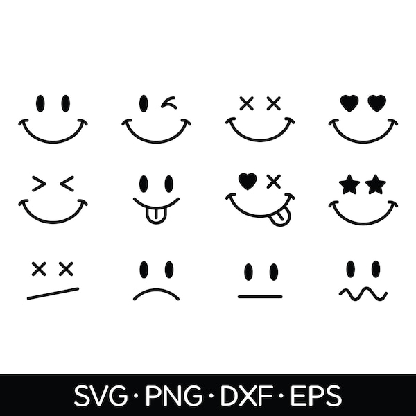 Face Svg - Etsy