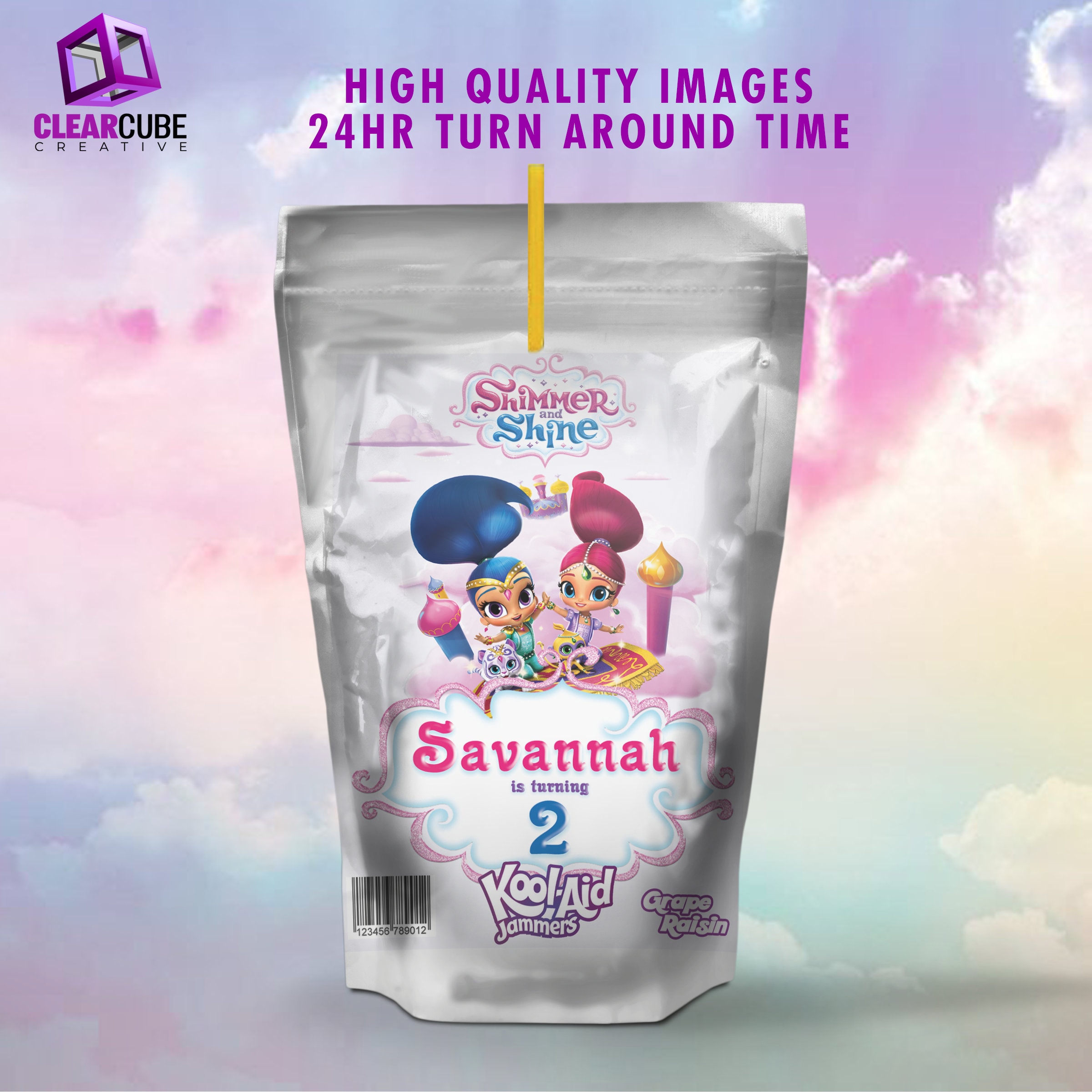 Shimmer and Shine Custom Kool Aid Jammers Printed, Assembled & Ready ...