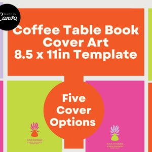 8.5 X 11in Coffee Table Photo Book Cover Template - Etsy