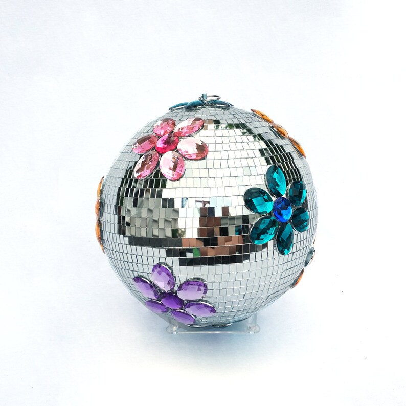 Bedazzled Flower Disco Ball - Bachelorettes, Dorms, Wedding, Events ...