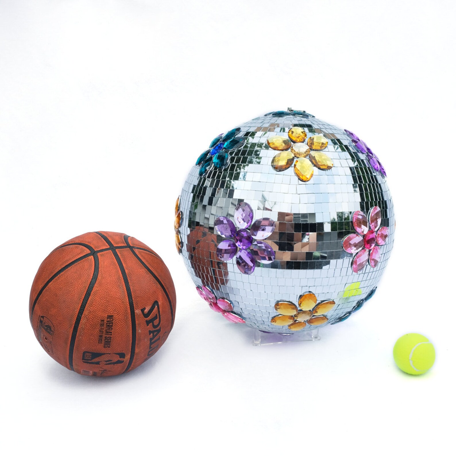 Bedazzled Flower Disco Ball - Bachelorettes, Dorms, Wedding, Events ...