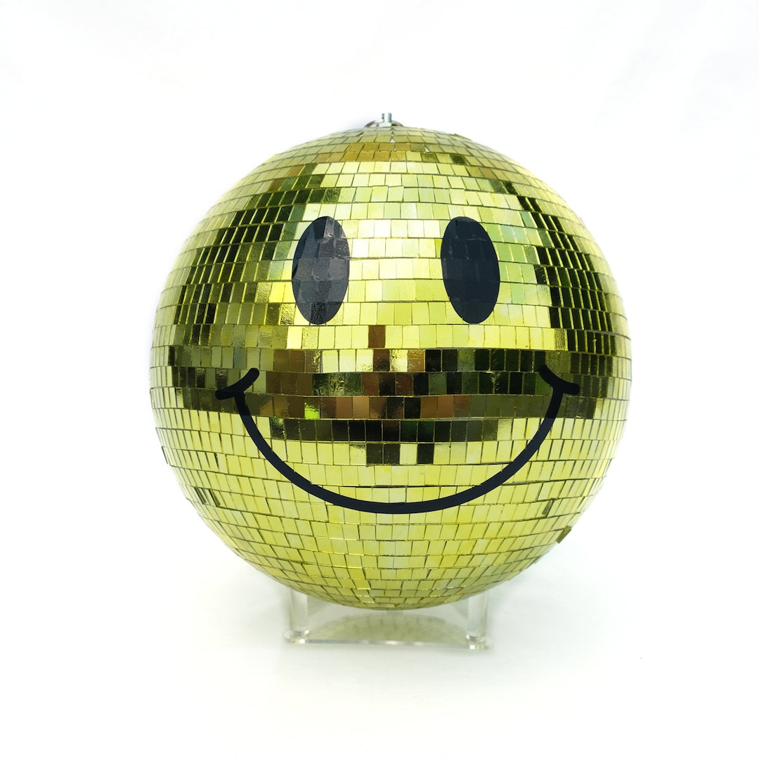 Smiley Face Disco Ball - Bachelorette Decor, Dorm Decor, Home Decor - Etsy