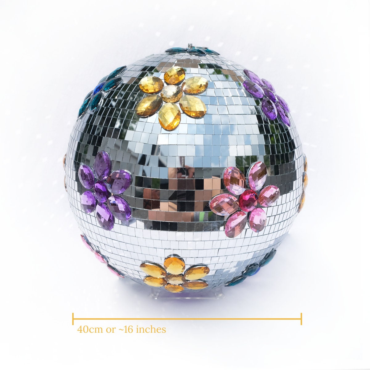 Bedazzled Flower Disco Ball - Bachelorettes, Dorms, Wedding, Events ...