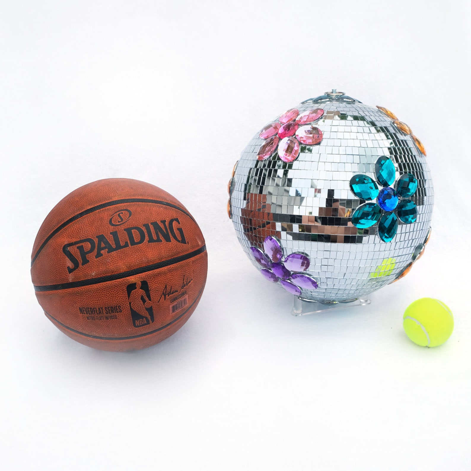 Bedazzled Flower Disco Ball - Bachelorettes, Dorms, Wedding, Events ...
