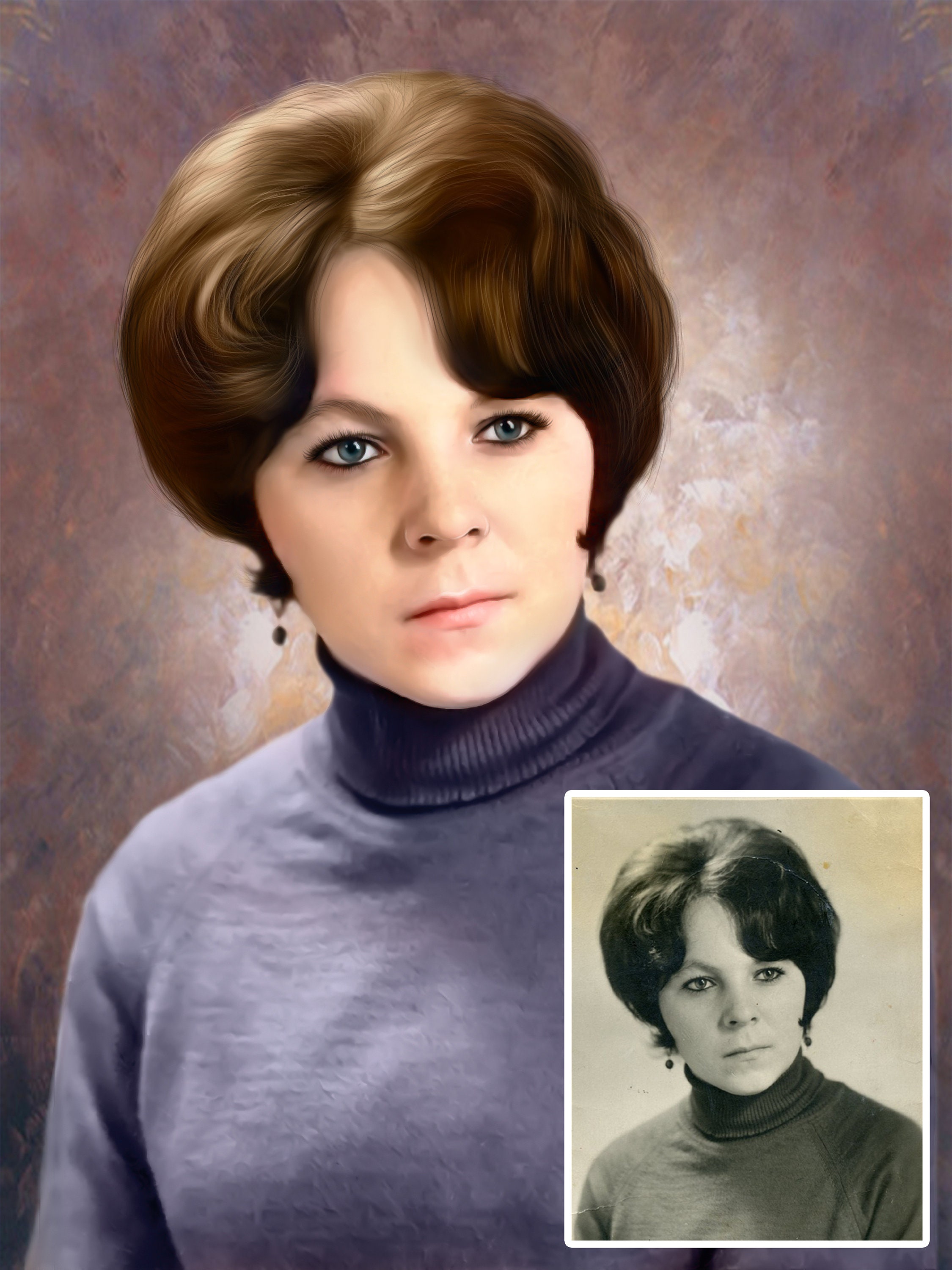Custom Old Portrait Digital Retro Painting Custom Family Retro - Etsy