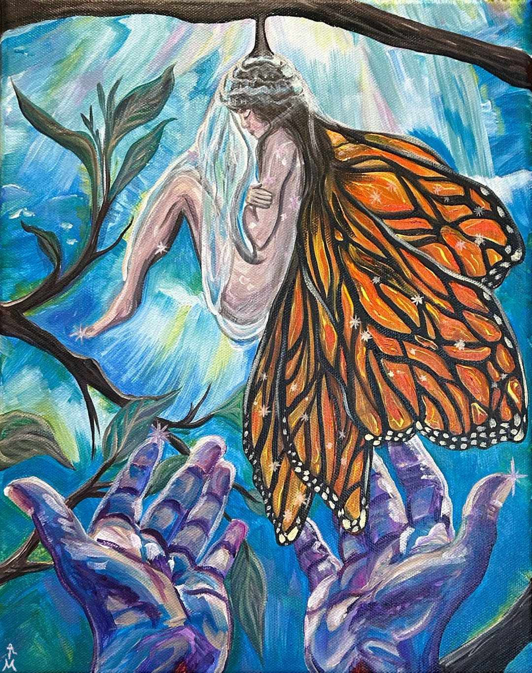 Behold I Make All Things New Art Print, Butterfly Art, Inner Child ...