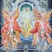 Isaiah 6 Art Print, Seraphim, Lion and the Lamb, Angel Art, Lion of ...