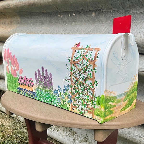 Painted Beach Art Mailbox - Etsy