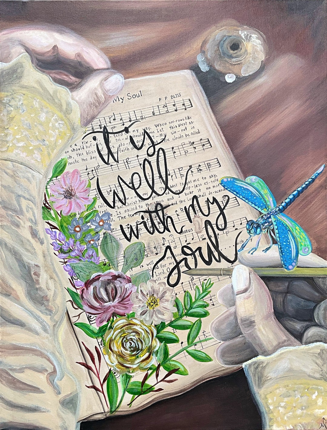 It is Well Art Print, Hymn Art, It is Well With My Soul, Music Sheet ...