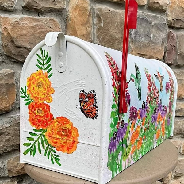 Painted Mailbox - Etsy