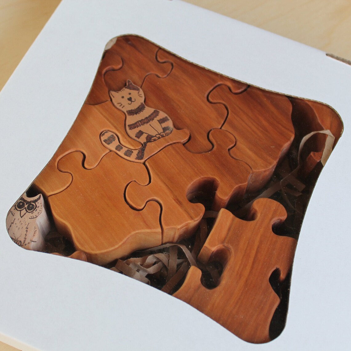 Wooden Tree Puzzle for Game and Gift | Etsy