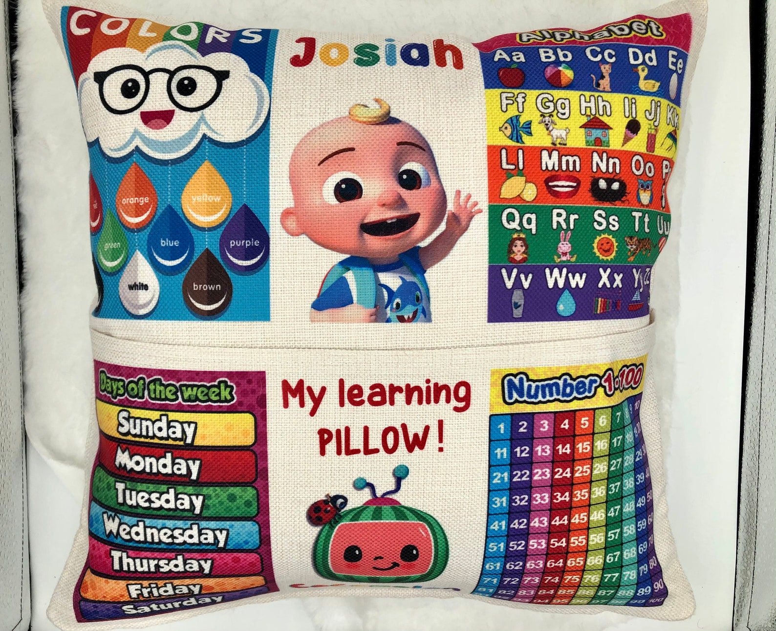 Personalized Cocomelon Custom Pillow With Pocket - Etsy