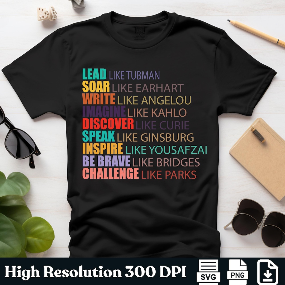 Lead Soar Write Inspire Png, Women's History Month Svg, Celebrate Strong Women, International ...