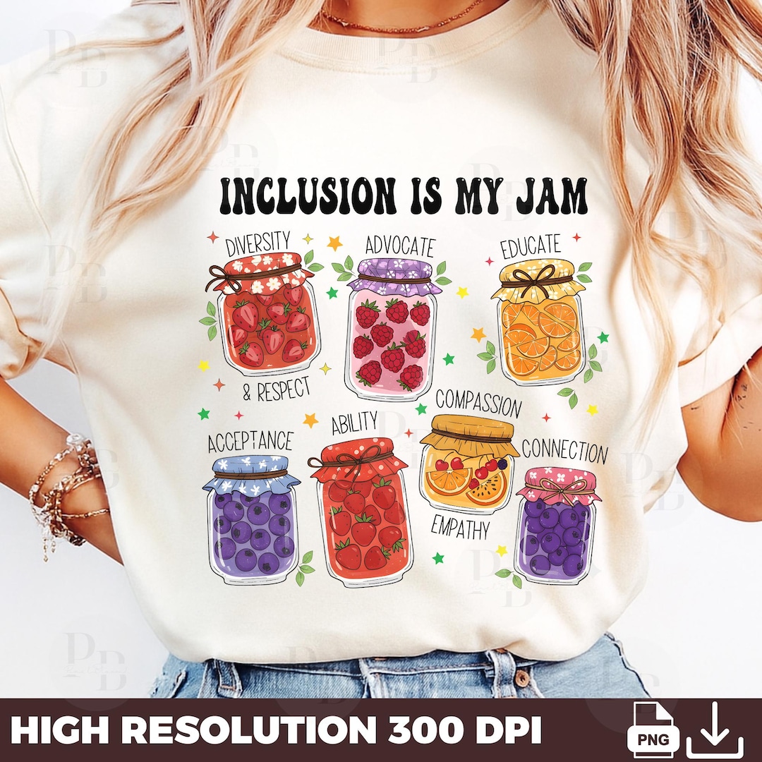 Inclusion is My Jam PNG: Autism Awareness Design (digital Download) - Etsy
