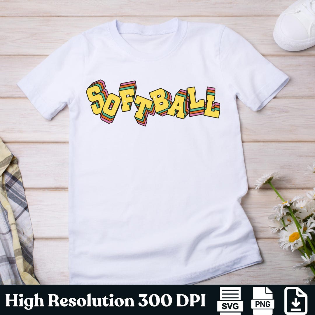 Softball Design Svg Png, Digital Download, PNG SVG File, Sublimation ...