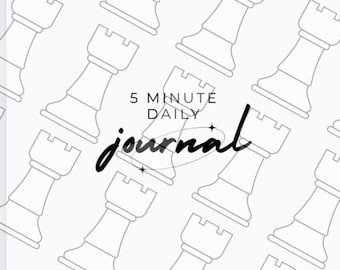 FIVE MINUTE JOURNAL | Five Minute Self Care Journal | Digital Download ...
