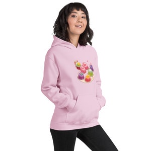 Kawaii Jelly Pudding Dessert Pullover Hoodie Pink Cutecore - Etsy