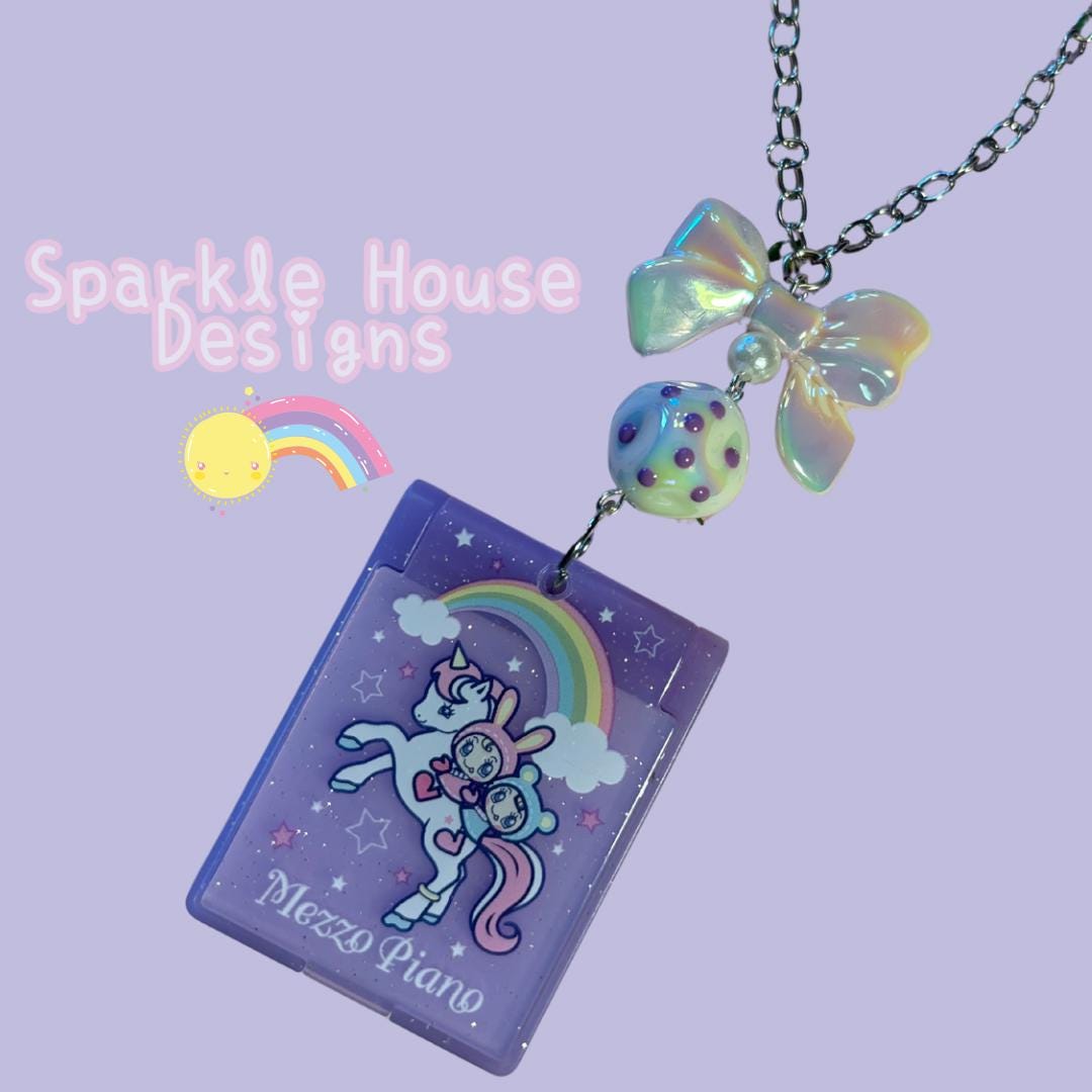 Kawaii Cute Mezzo Vintage Mirror Necklace Fairy Kei Harajuku Aesthetic ...