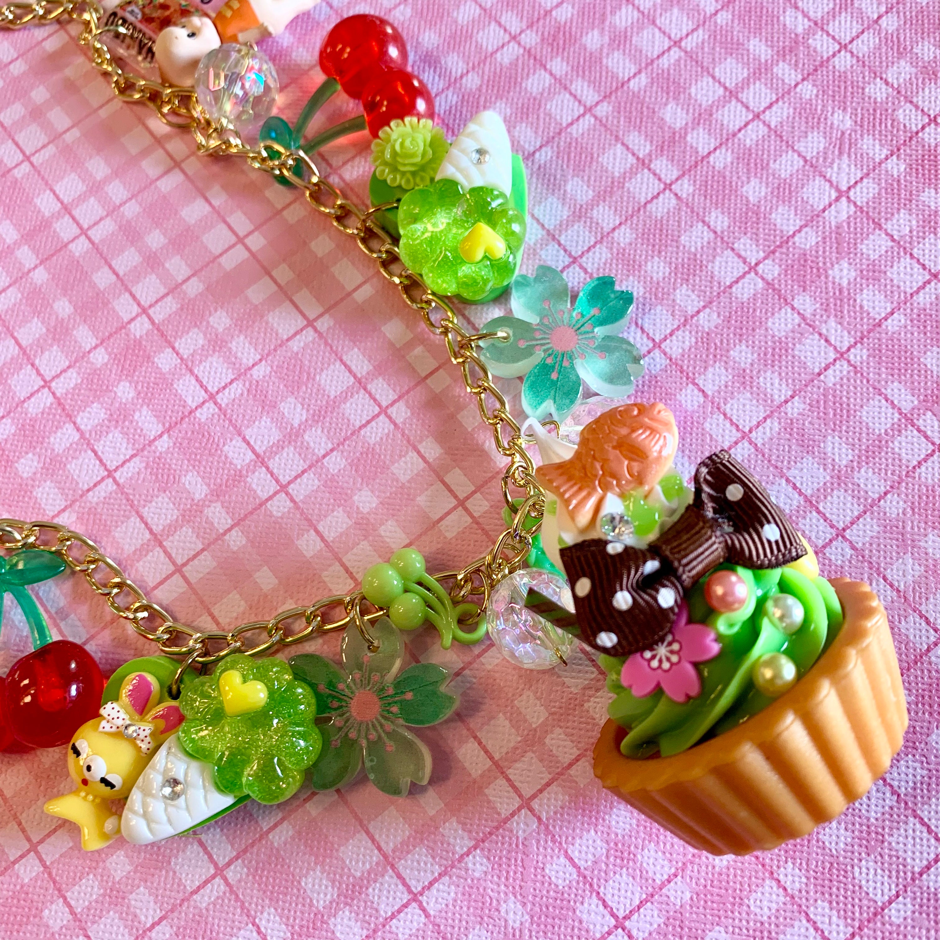 Jelly Custard Pudding Charm Necklace Kawaii Japan Desert Inspired Deco ...