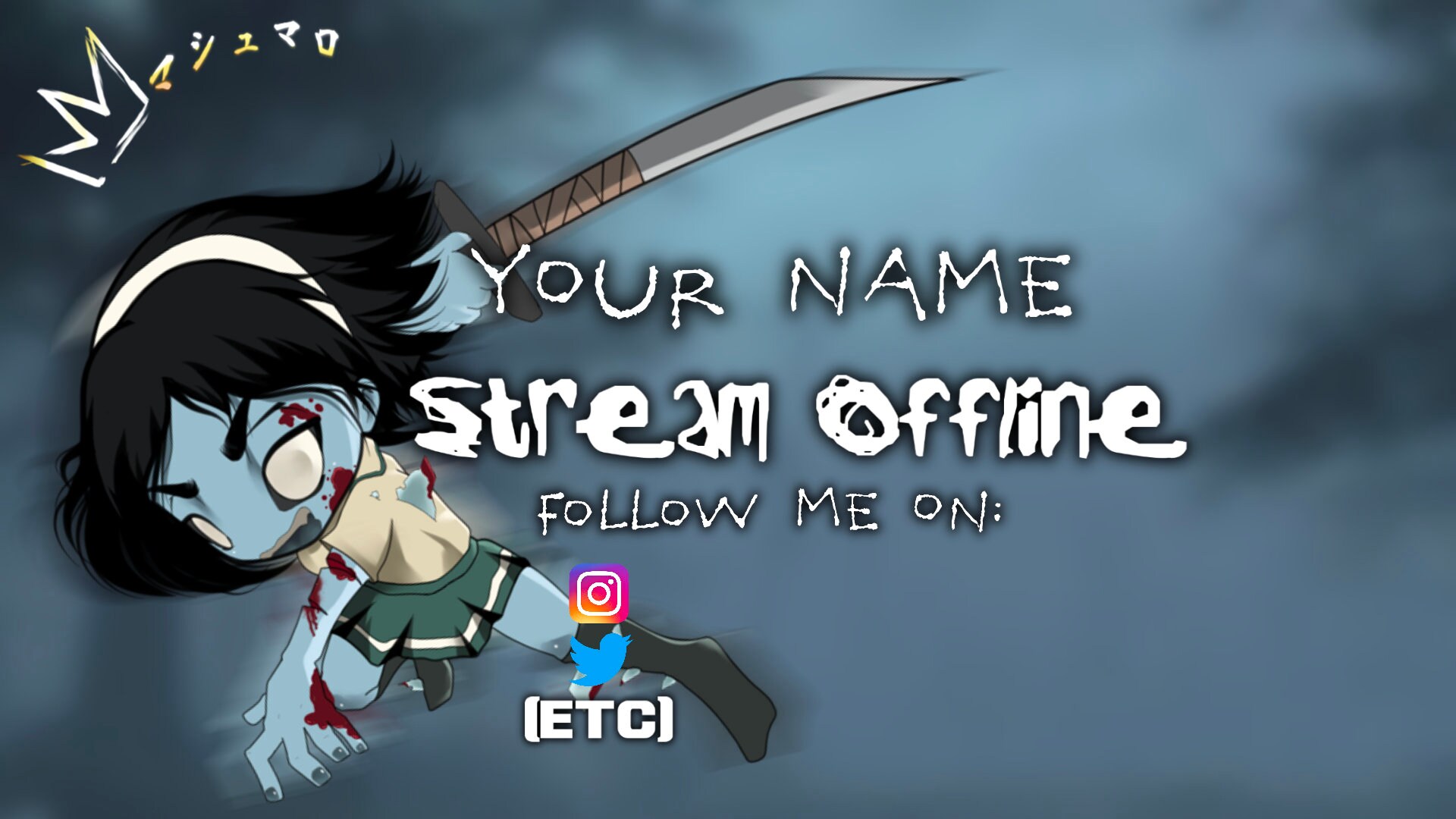 Animated screens for twitch dead by daylight fanart Overlay DBD Anime ...