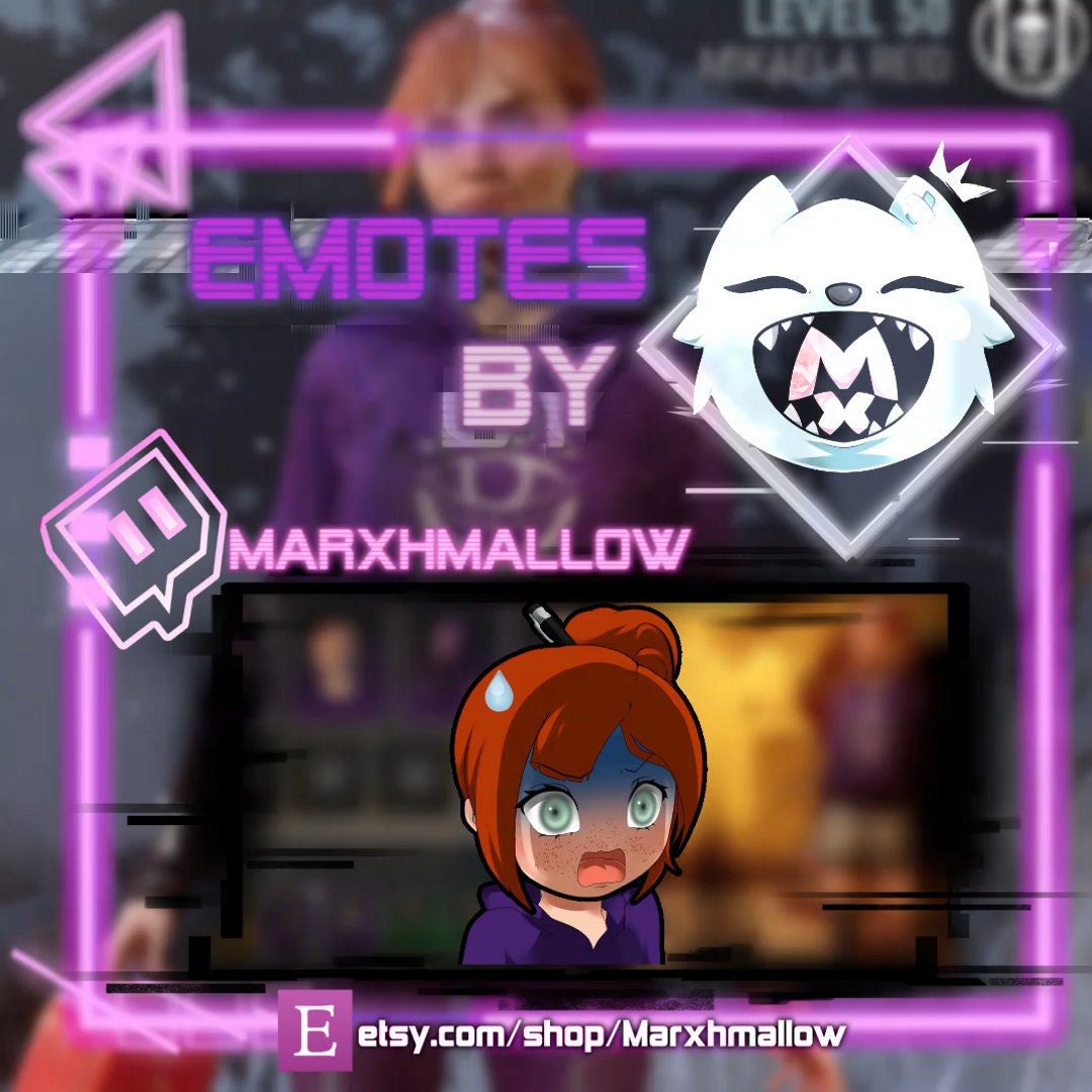 Animated Nervous Witch Girl Twitch Emote | Cute Twitch Emotes Kawaii ...