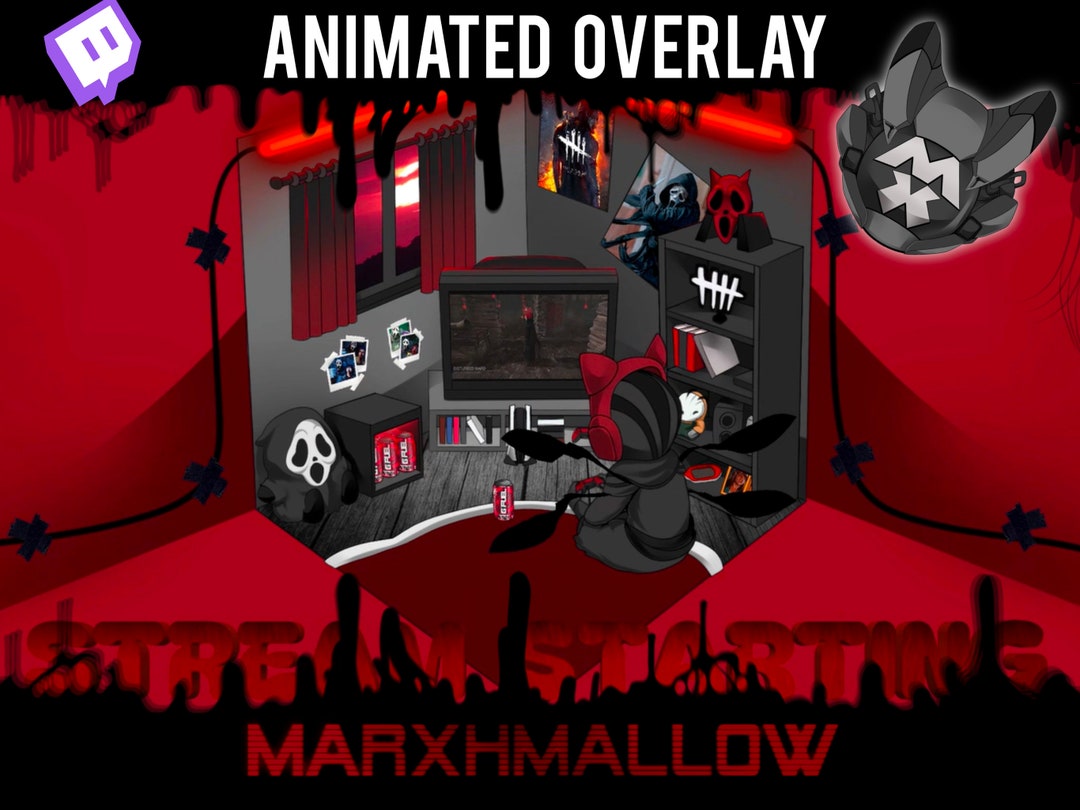 Kawaii Chill Lo-fi Ghostface Red Room Doll House Animated - Etsy UK