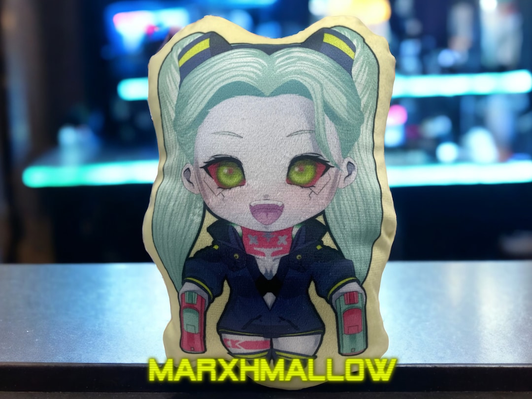 Cyberpunk Cutie Plush Pillow Kawaii Cyberpunk Anime Girl Rebel Pillow ...