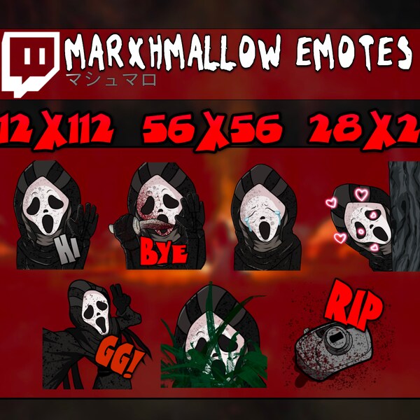 Twitch Emotes Ghostface - Etsy