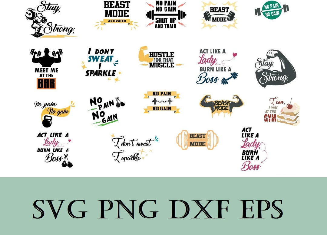 Weightlifting Bundle Dxf Svg Png - Etsy