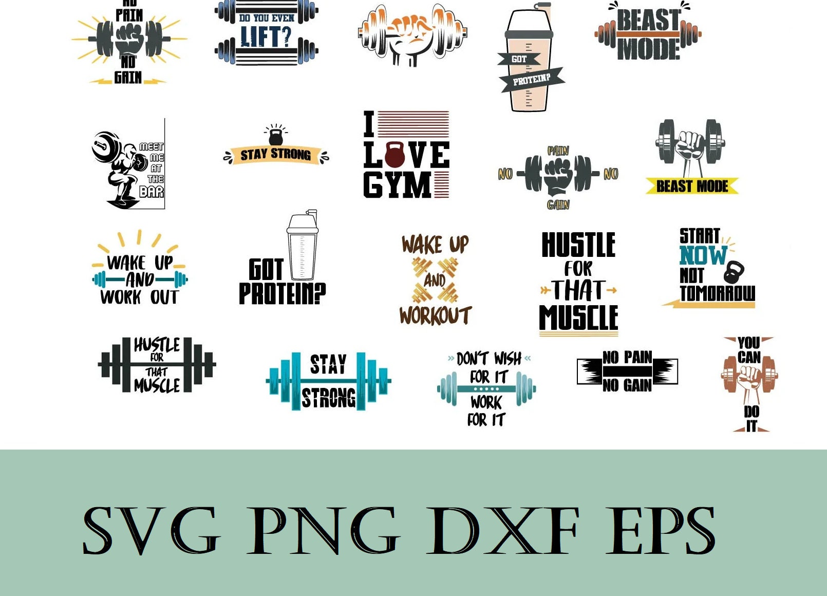 Weightlifting Bundle Dxf Svg Png - Etsy