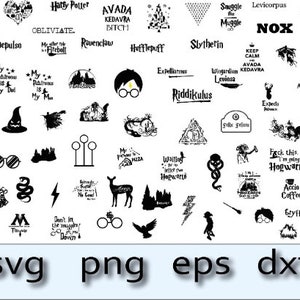 100+ HP Themed Svg Dxf Eps Png - Etsy