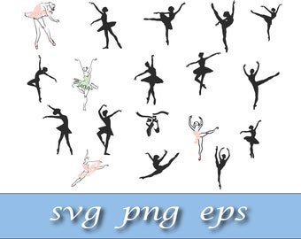 Ballet Shoes Split Cuttable Design SVG PNG DXF & Eps Designs Cameo File ...