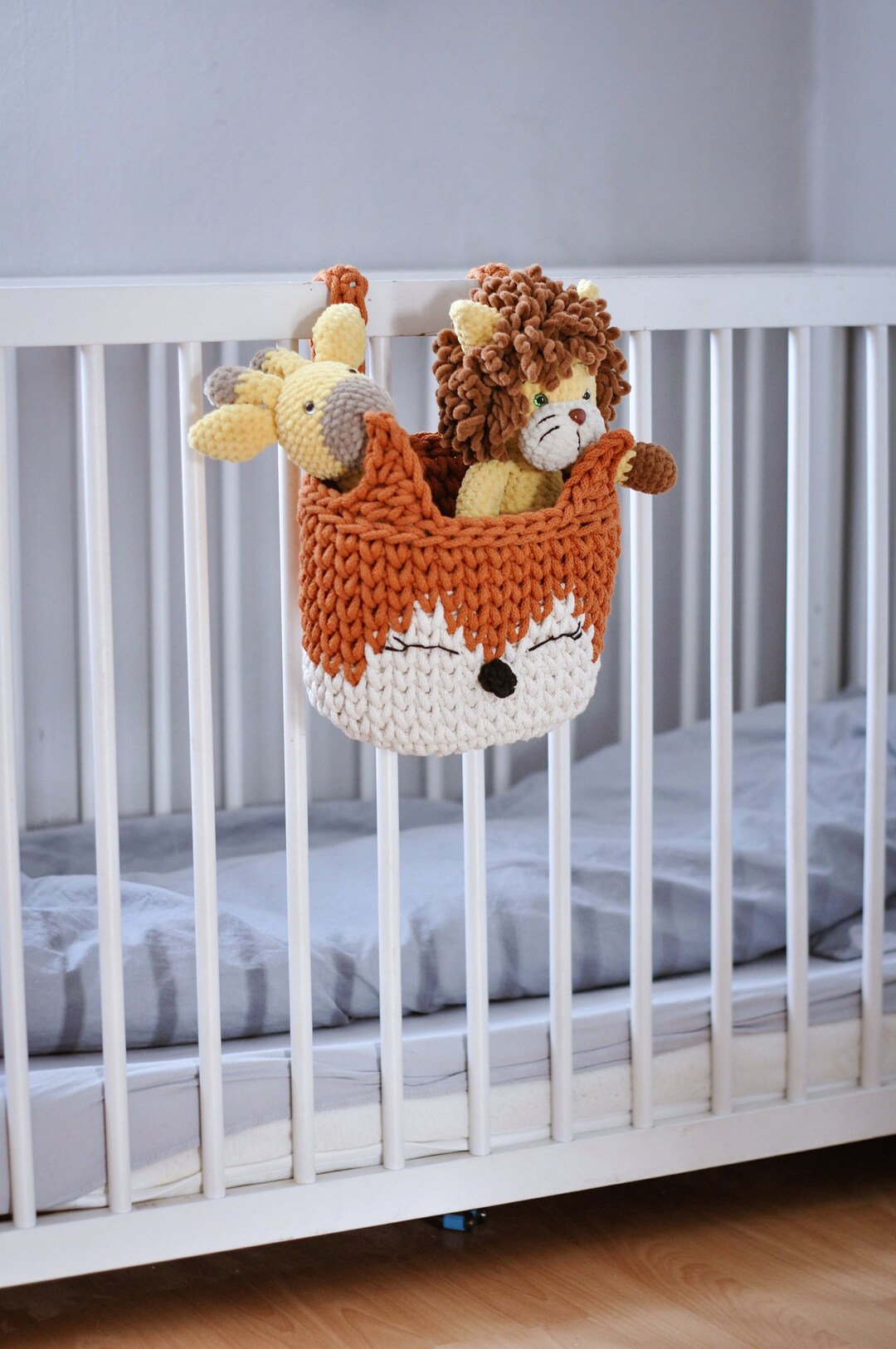 Organiser Storage, Baby Shower Gift, Baby Cot Organiser, Forest Child's ...