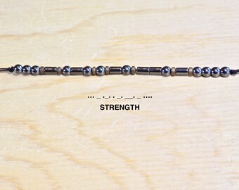 Morse Code Strength - Etsy
